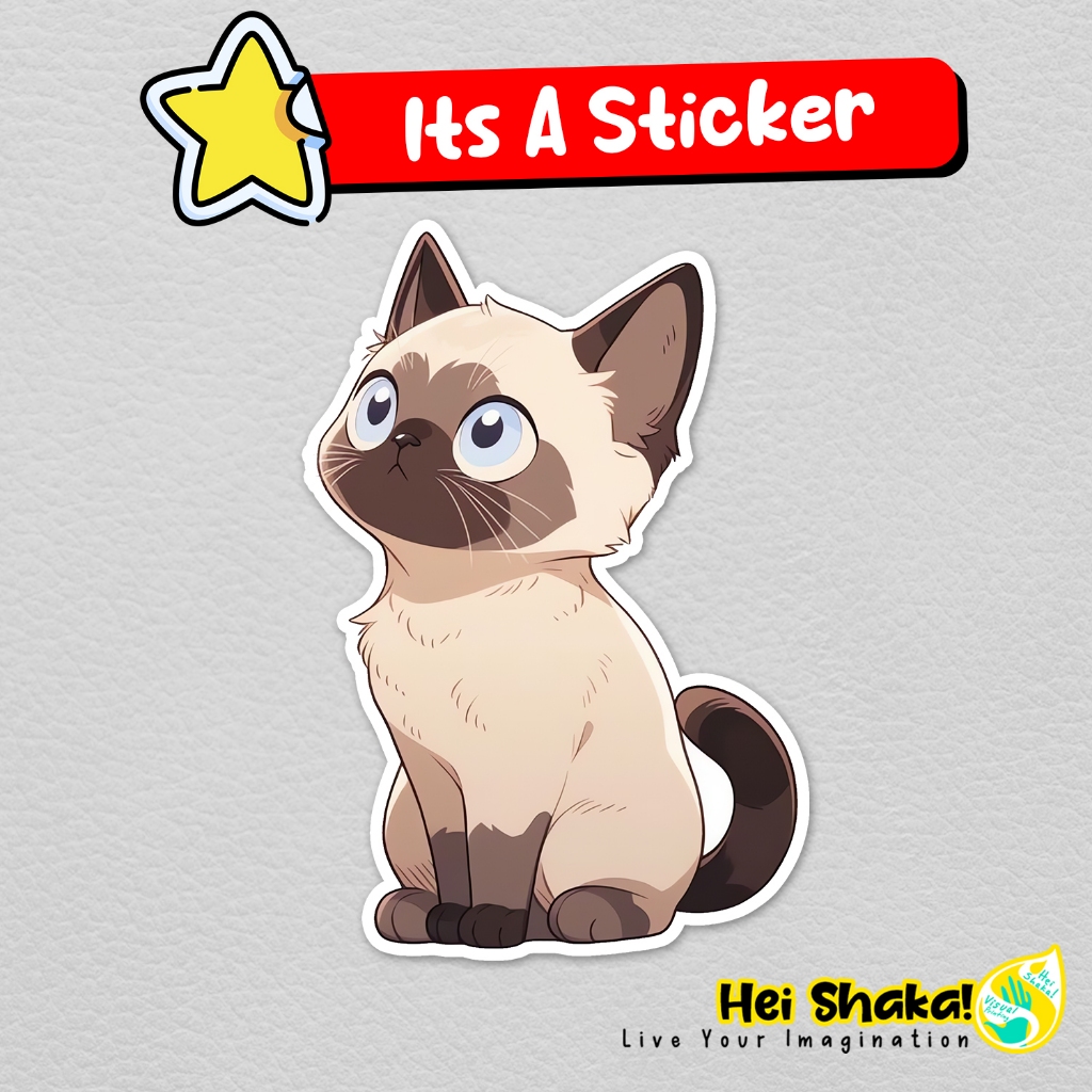 Jual Stiker Himalayan Cute Cat Sticker Kucing Lucu Vinyl Anti Air ...