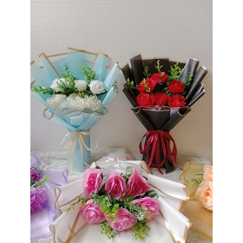 Jual bucket bunga artificial cantik murah , bucket valentine, ultah ...