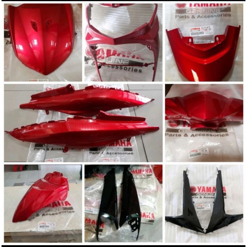 Jual Paket body halus Full set mio soul gt 115 merah original yamaha ...