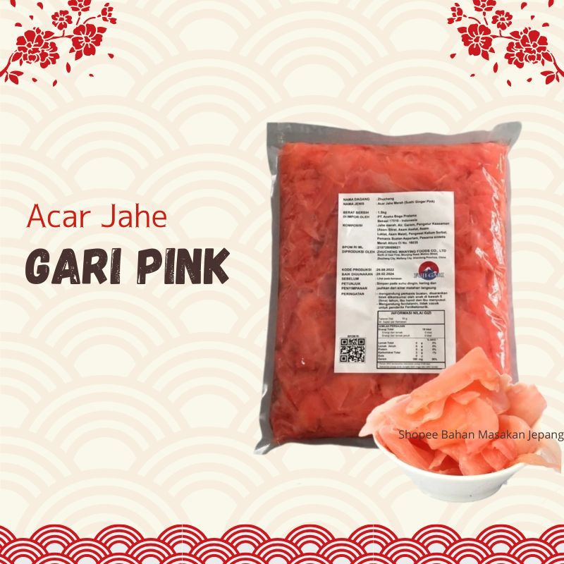 Jual GARI PINK 1KG Acar Jahe Pink Manis 1KG Halal │ Gary Pink Import ...