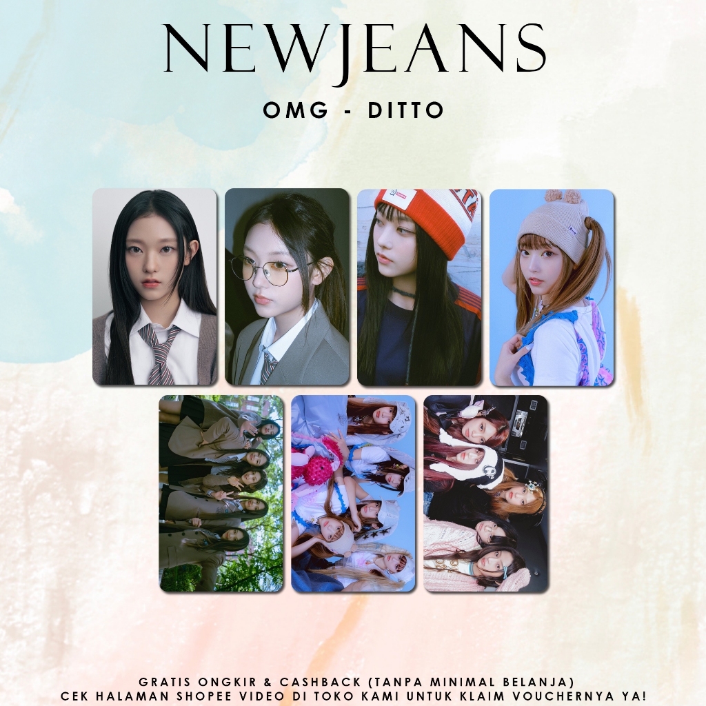 Jual UNOFFICIAL PHOTOCARD NEWJEANS OMG DITTO | Shopee Indonesia