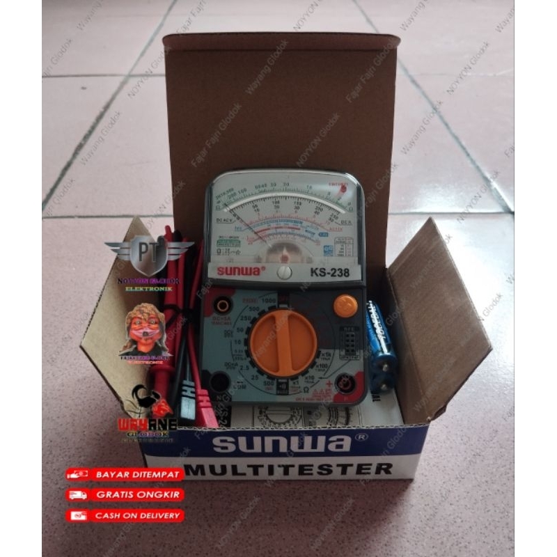 Jual MULTITESTER SUNWA KS-238 AVOMETER MULTIMETER TESTER ANALOG ...