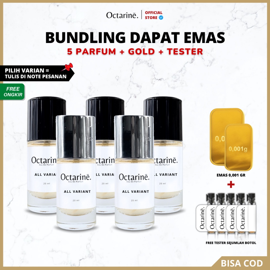 Jual Best Produk Bundle Emas PROMO Beli 5 Botol Parfum 2ml Bebas Pilih ...
