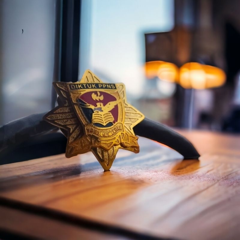 Jual Pin Bros DIKTUK PPNS model Bintang Logam Sepuh dengan Penempel ...