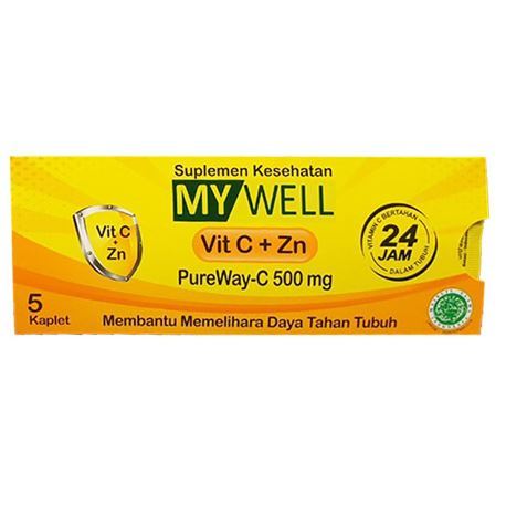 Jual ^ KYRA ^ Mywell Vit C + Zn Suplemen Kesehatan Makanan Memelihara ...