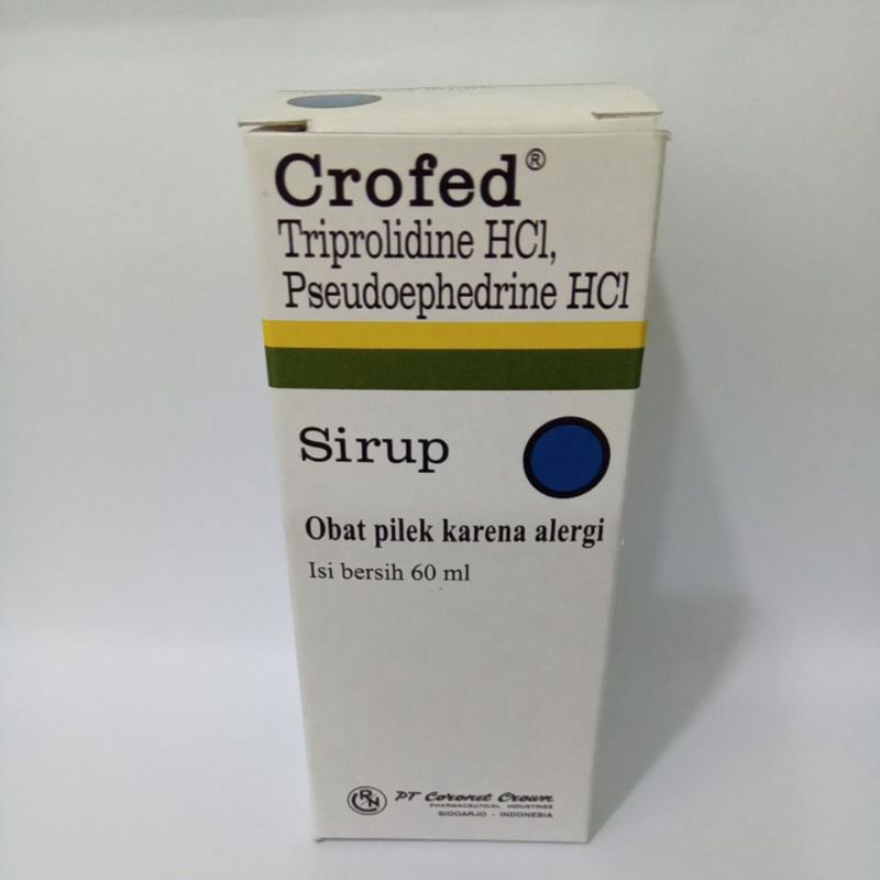 Jual CROFED SIRUP OBAT PILEK ALERGI isi 60ml | Shopee Indonesia