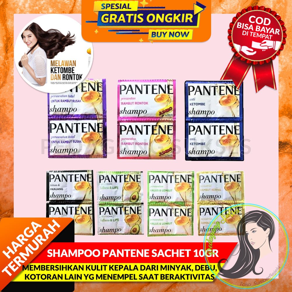 Jual SHAMPOO PANTENE SACHET ECER 10GR | Shampoo & Conditioner Pantene ...