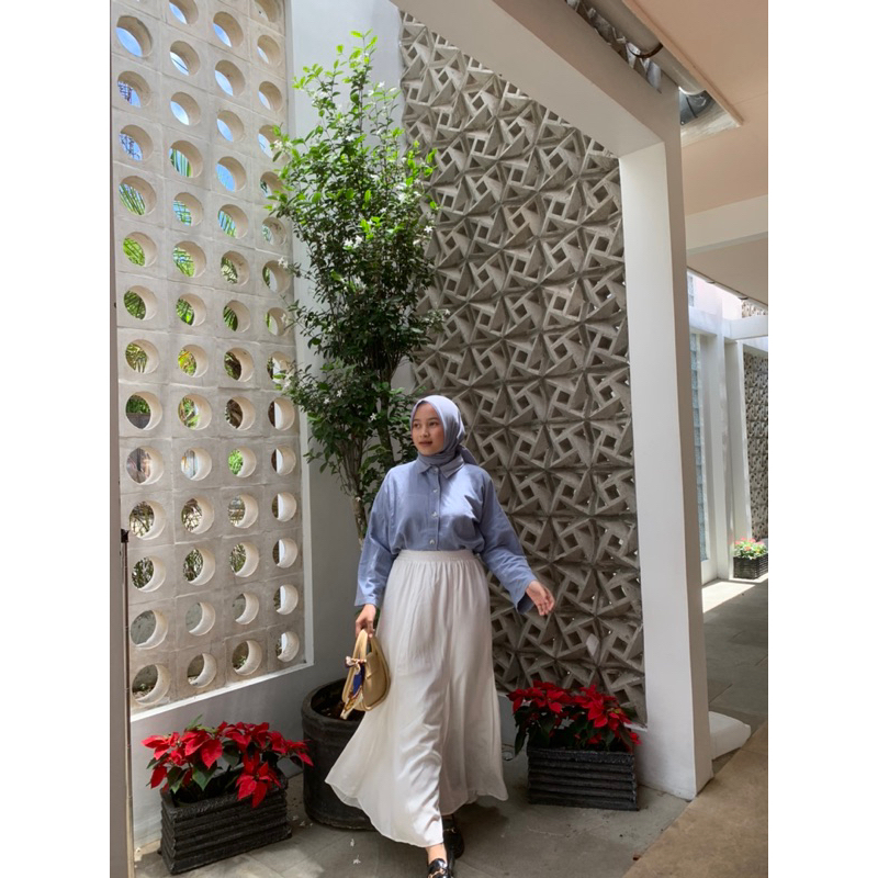 Jual Rok A Line Ralin Skirt By Adjeekahijab | Shopee Indonesia