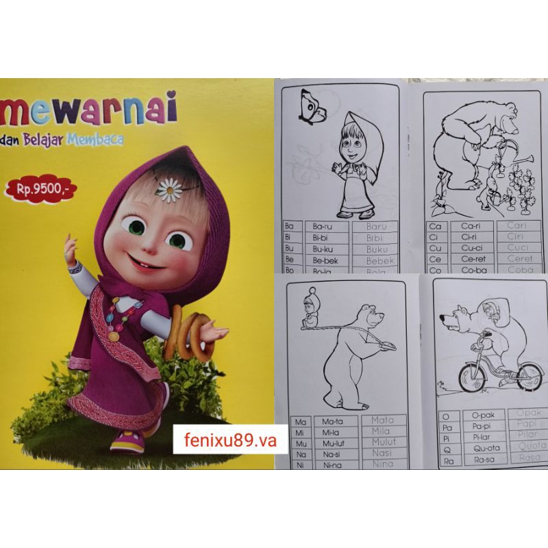 Jual Buku Mewarnai Marsha | Shopee Indonesia