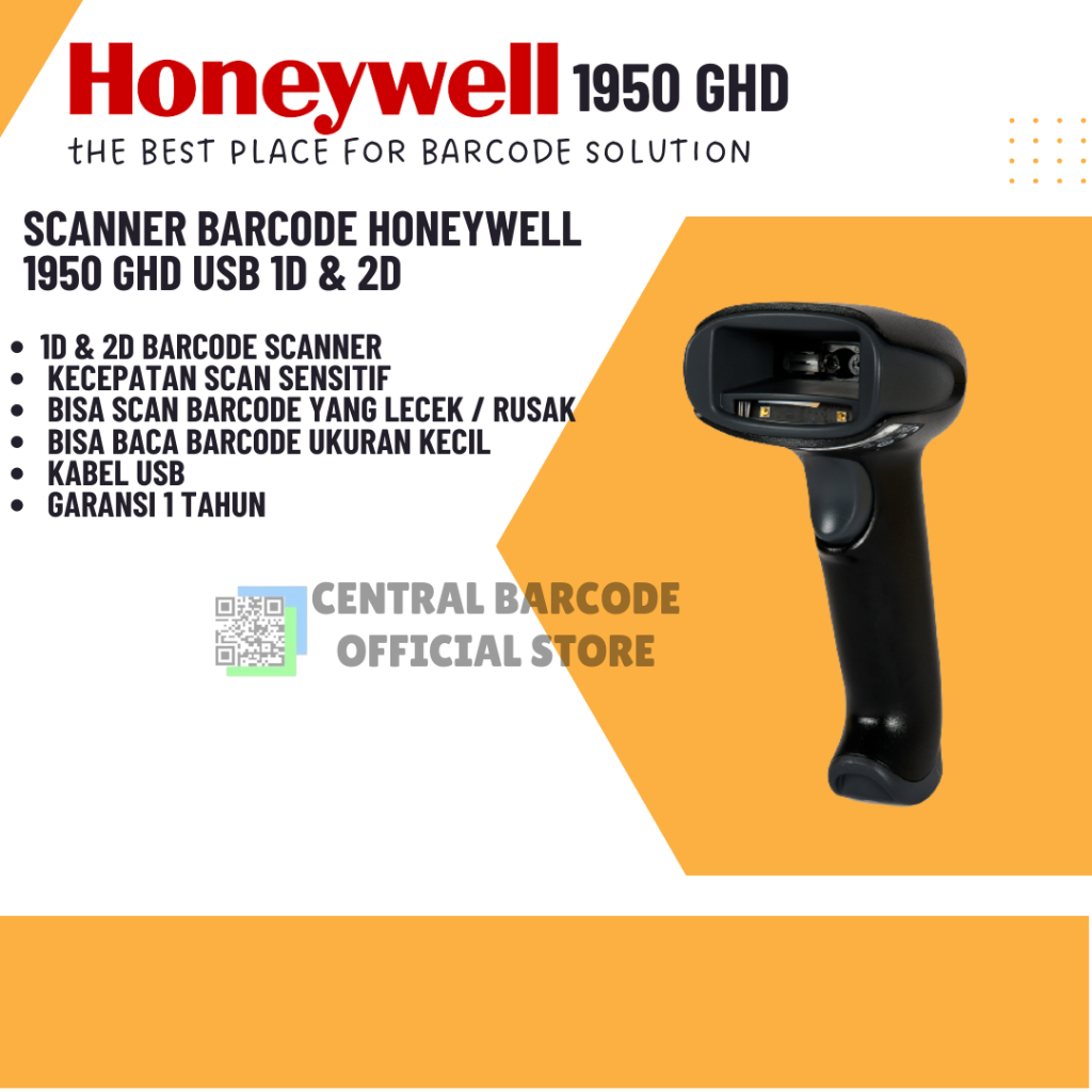 Jual Barcode Scanner Honeywell Xenon 1950GHD | Shopee Indonesia