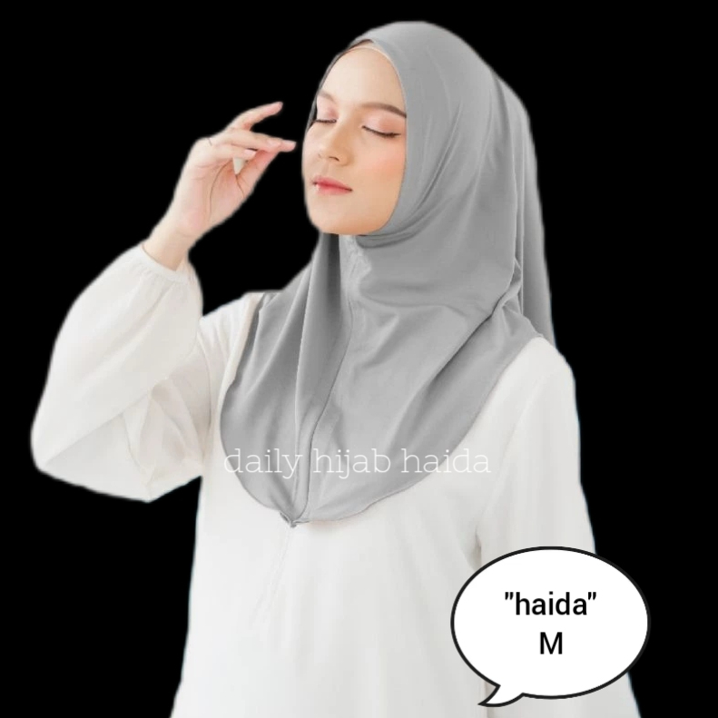 Jual haida jain hijab instan hamidah non pet malay size M BERGO jersey termurah | Shopee Indonesia