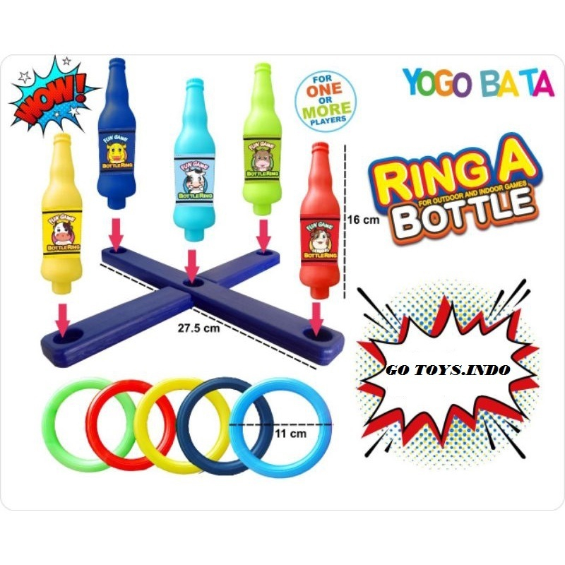 Jual Mainan Anak Lempar Cincin ke Botol Ring Toss Bottle Permainan ...