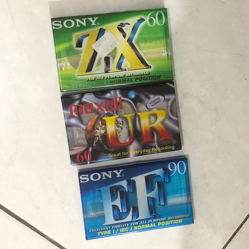 Jual Kaset Sony dan Maxell 60 Menit dan 90 menit Kaset Kosong Baru | Shopee Indonesia