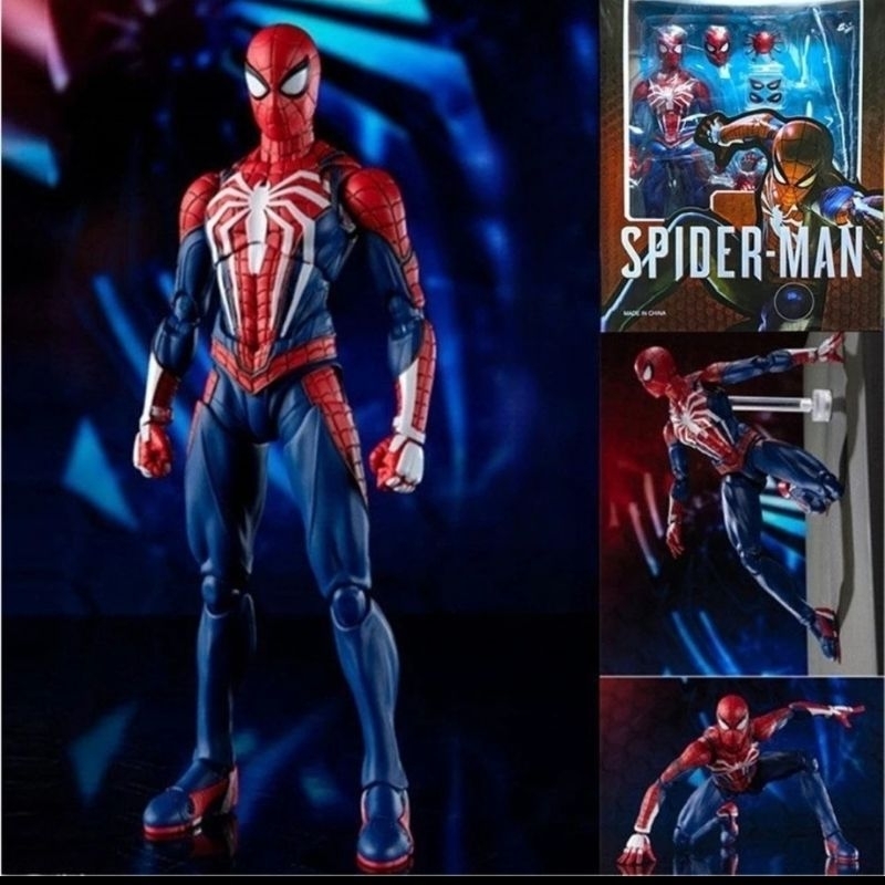 Jual SHF Spiderman Upgrade Suit PS4 Spider-Man Figure | Shopee Indonesia