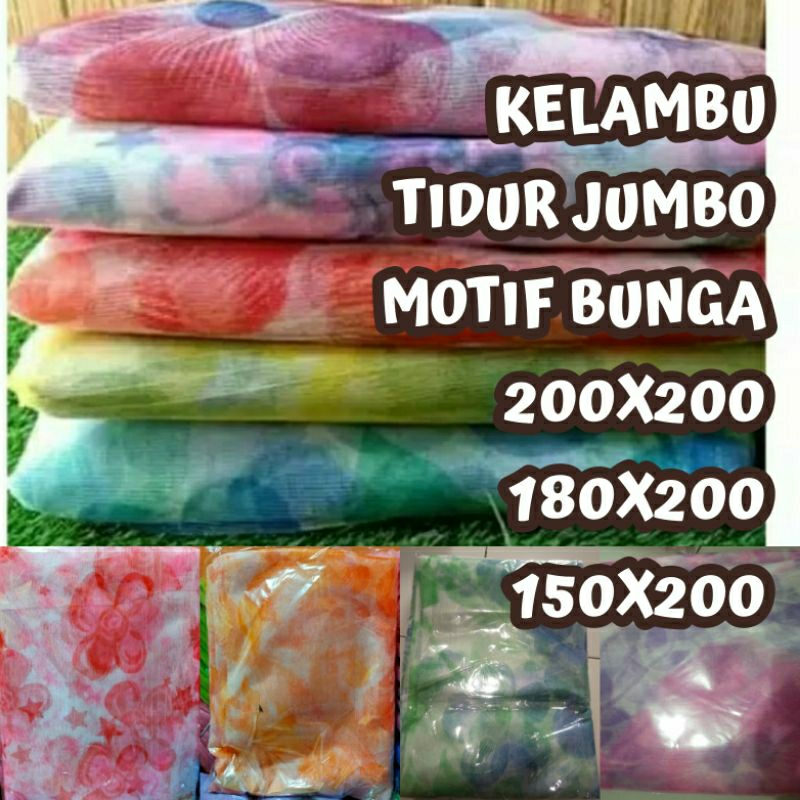 Jual kelambu kotak kembang murah panjang 200cm x 200cm kelambu anti ...