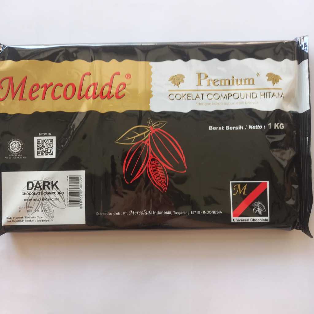Jual Mercolade Coklat Compound Dark Premium 1kg | Shopee Indonesia