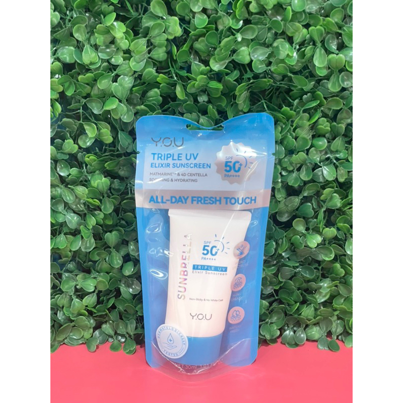 Jual Sunscreen Y.O.U Sunbrella Spf 50 Pa+++ Triple UV non-sticky & No ...