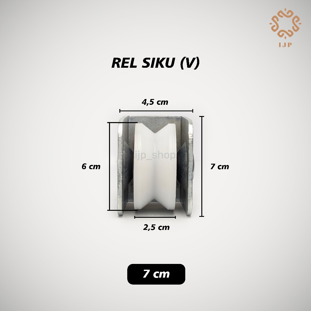 Jual Roda Nylon Pintu Pagar Rel Bulat dan Siku U dan V Roda Nilon Pagar ...