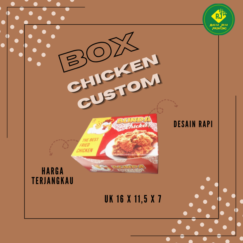 Jual Box Chicken | Dus Ayam Custom | Kotak Makan Custom | Box Fried ...