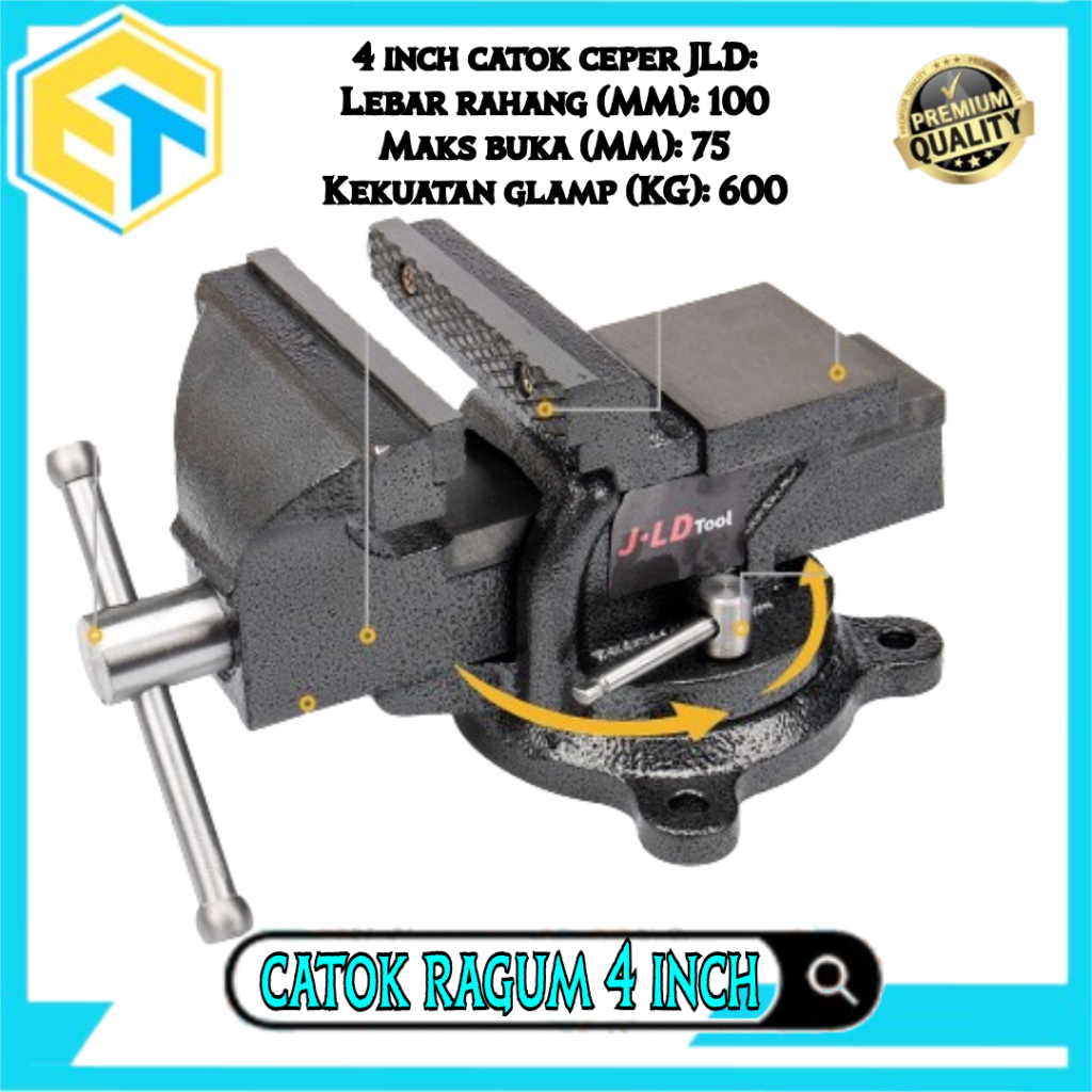 Jual Catok Clamp Meja Besi 4 Inch Benz Vice Table Ragum Klem Alat Jepit ...