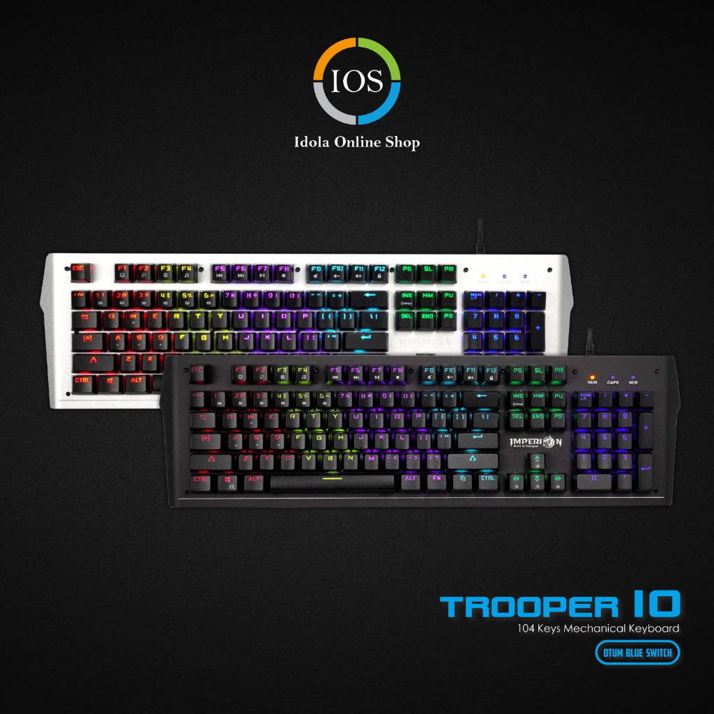 Jual Gaming Keyboard Imperion Trooper 10 KG M10F Mechanical RGB ...