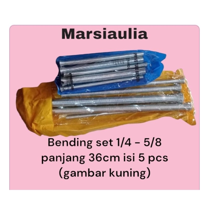 Jual Per Bending set 1/4 - 5/8 panjang 36cm isi 5 pcs (gambar kuning ...