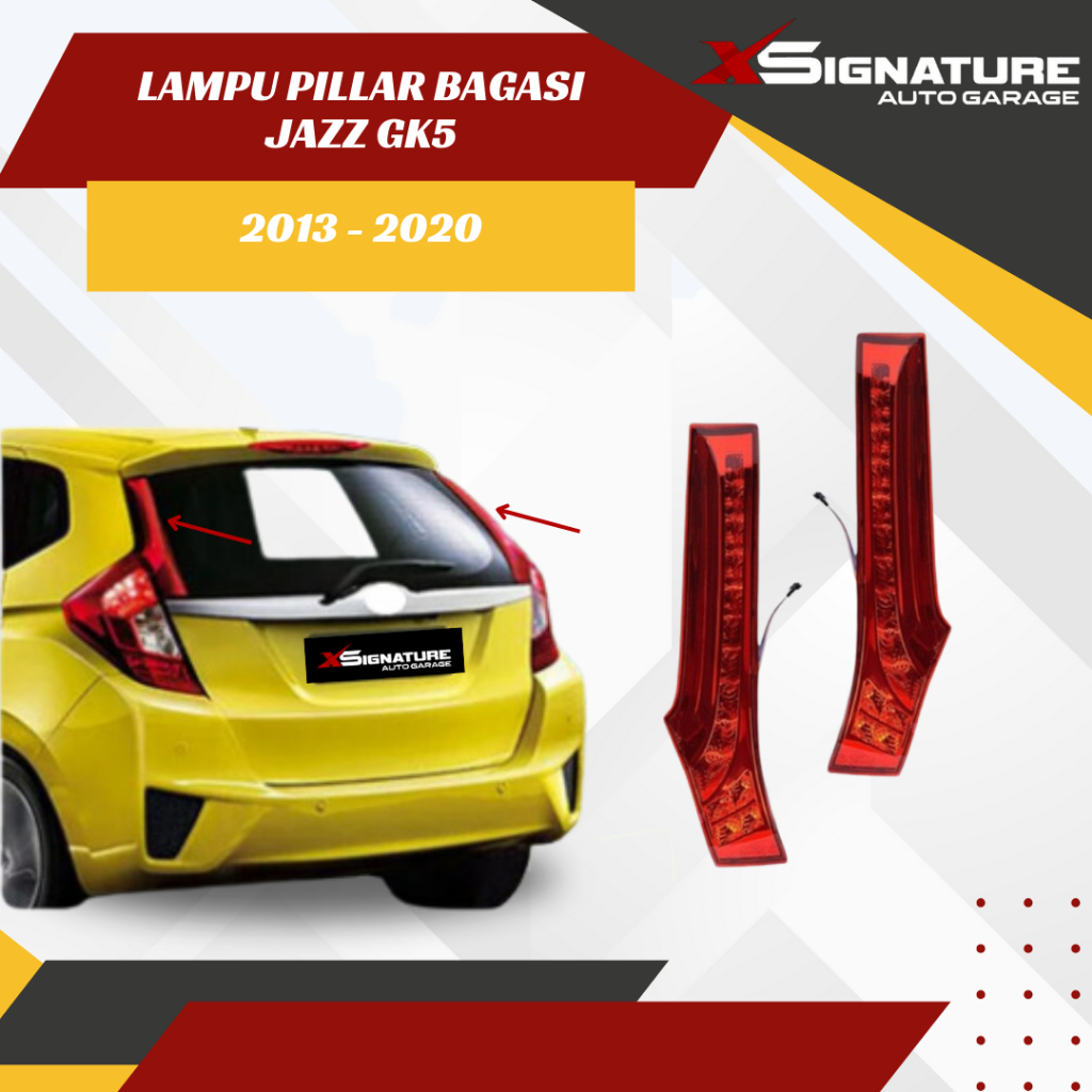 Jual LED REAR REFLECTOR PILLAR LAMP (RED) - LAMPU PILLAR BAGASI JAZZ ...