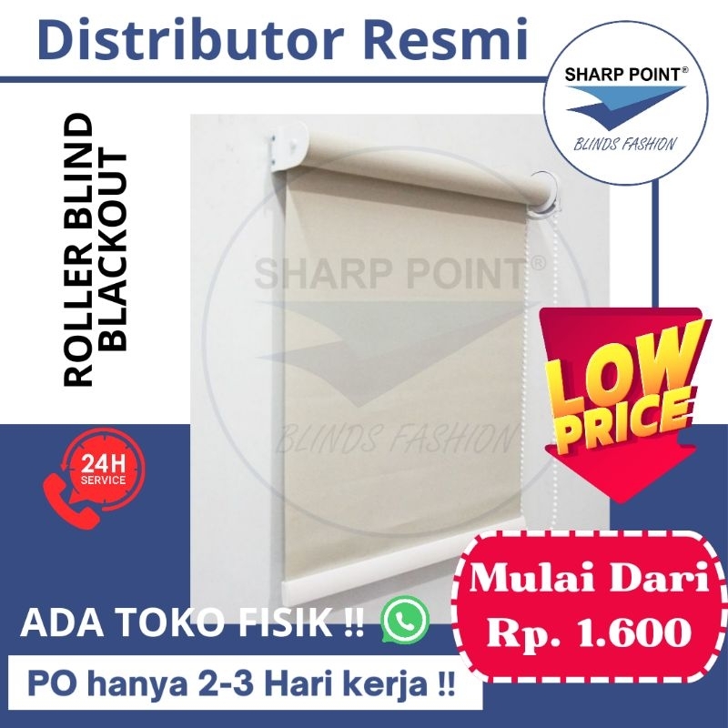 Jual Roller Blind Blackout, Tirai Gulung Minimalis, Roller Blind Sharp ...
