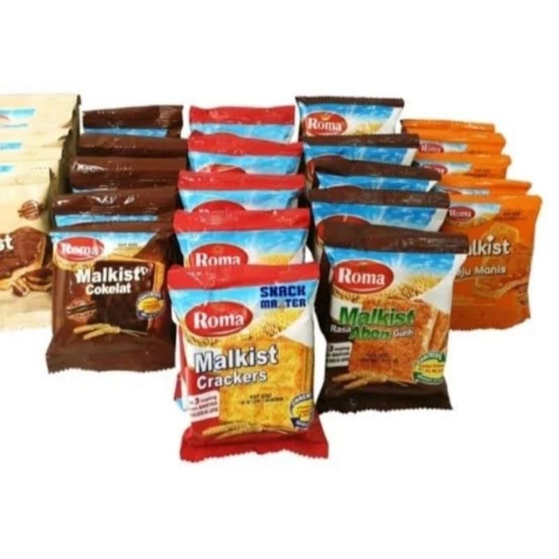 Jual PROMO ( Malkist Roma All Varian 1 Renteng isi 10 pcs dan 90 gram ...