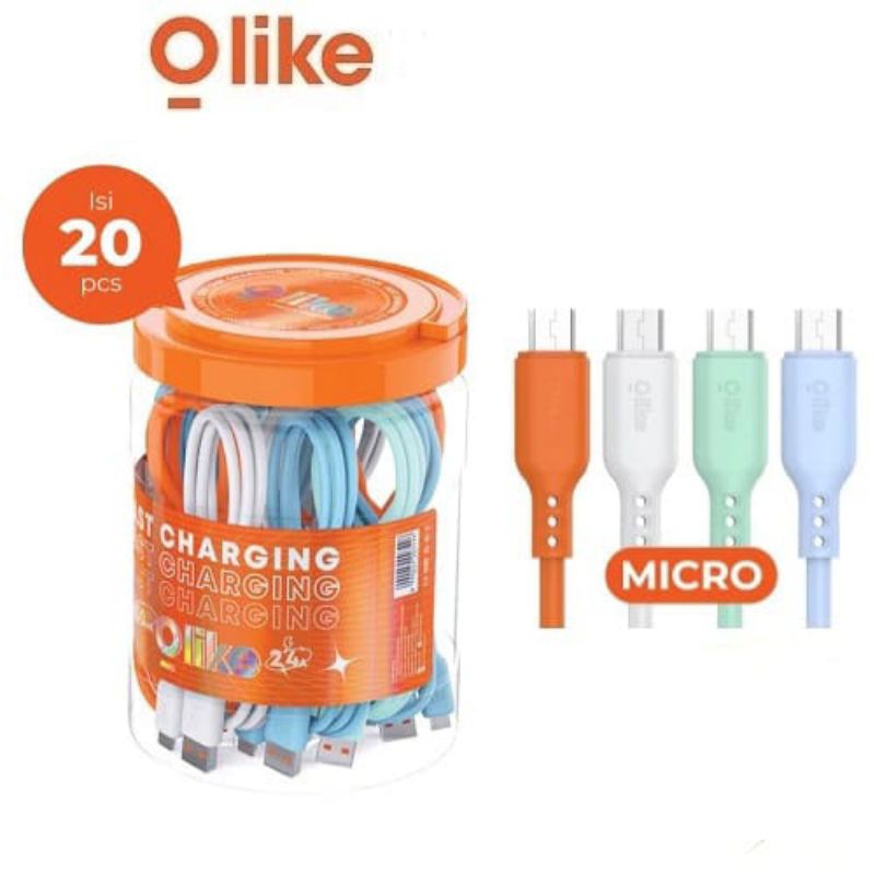 Jual Kabel Olike D306 Micro USB , Type-C Data Cable 20 Pcs Original ...