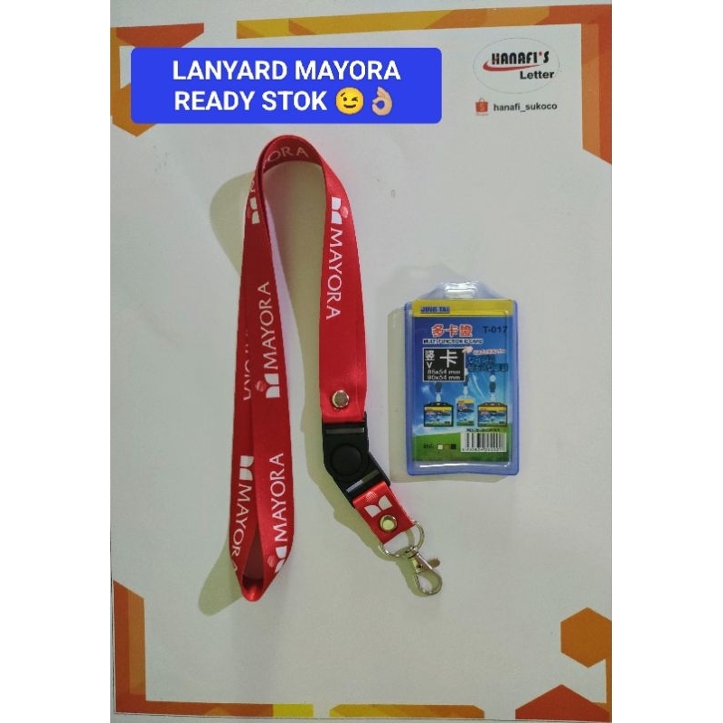 Jual MAYORA Tali id card Mayora [READY STOK] Lanyard printing satuan ...