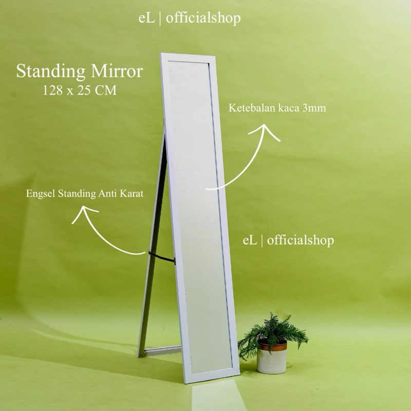 Jual Kaca Cermin Standing Mirror Jumbo Full Body Aesthetic | Shopee ...
