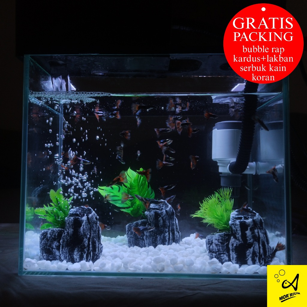Jual Ornamen Aquarium Batu Buatan ( MODEL E ) Unik Hiasan Aquarium Tebing Batu Aquascape Tanaman ...