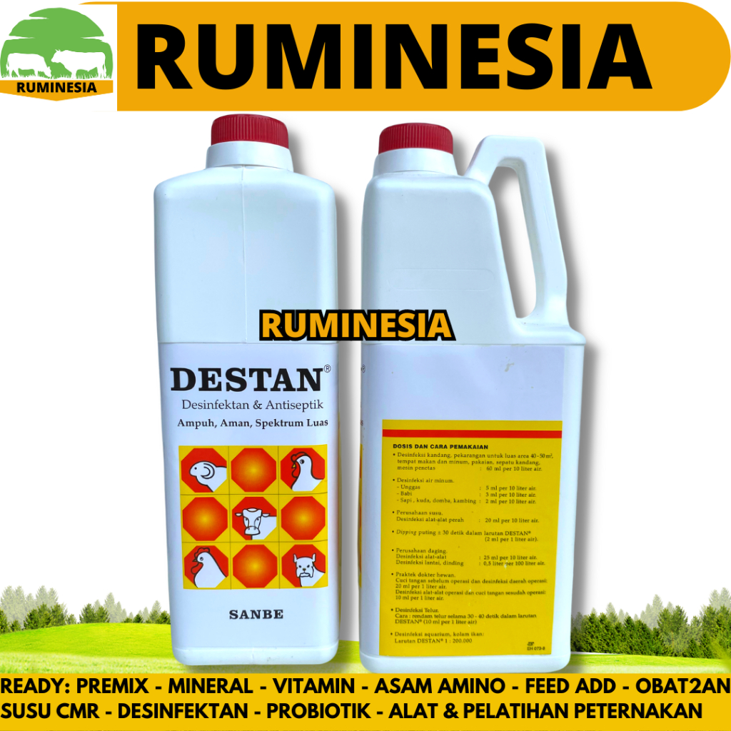 Jual DESTAN 1 LITER SANBE - Desinfektan untuk Kandang & Peralatan ...