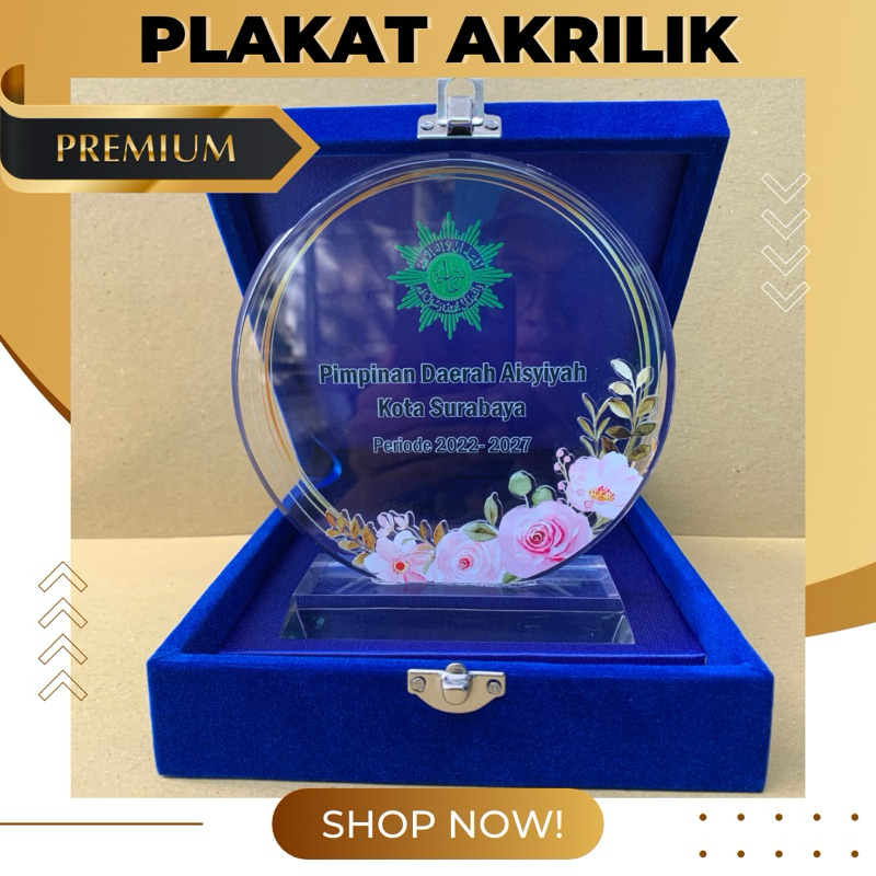 Jual PREMIUM PRODUK!! Plakat Akrilik tebal 8mili + box Plakat/piala ...