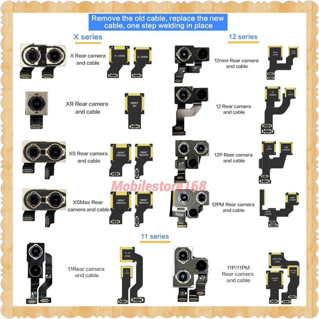 Jual FLEXIBLE KAMERA BELAKANG i2C FLEXIBLE REAR CAMERA SERIES 11/11PRO ...