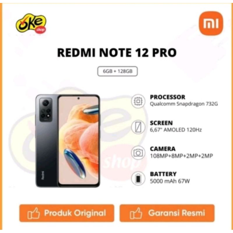 Jual XIAOMI REDMI 12PRO (6/128GB) | Shopee Indonesia