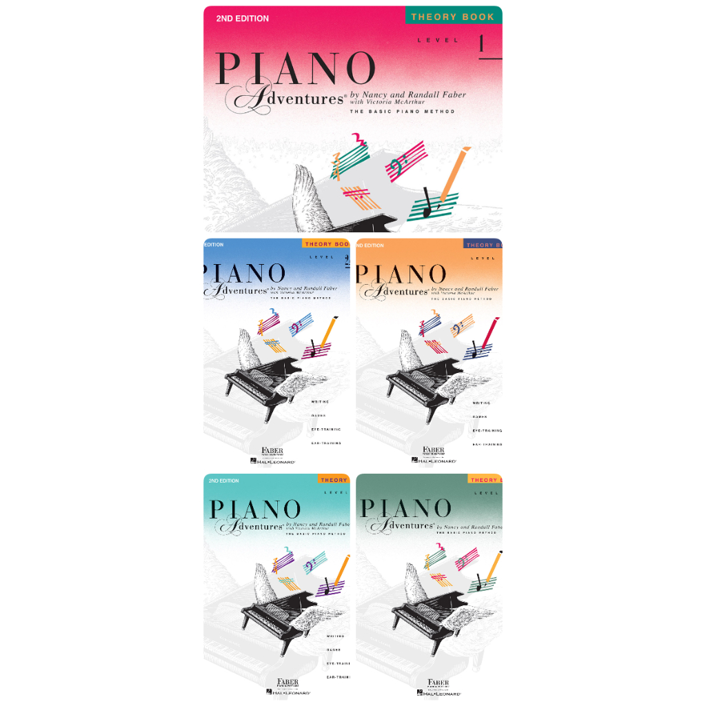 Jual BUKU PIANO ADVENTURES THEORY LEVEL 1 2A 2B 3A 3B 4 5 adventure ...