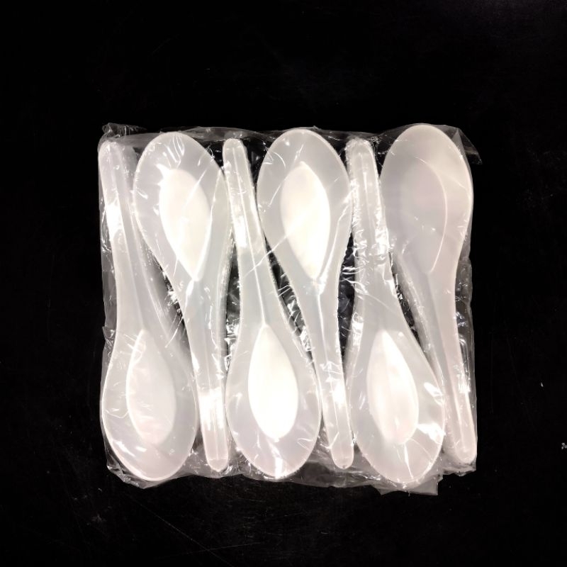 Jual sendok bebek plastik bening/sendok plastik/sendok bubur/sendok es ...