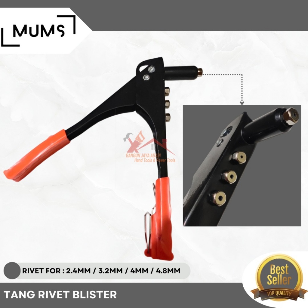 Jual Tang Ripet - Hand Rivet 2.4 - 4.8 mm - Tembakan Paku BJA | Shopee ...