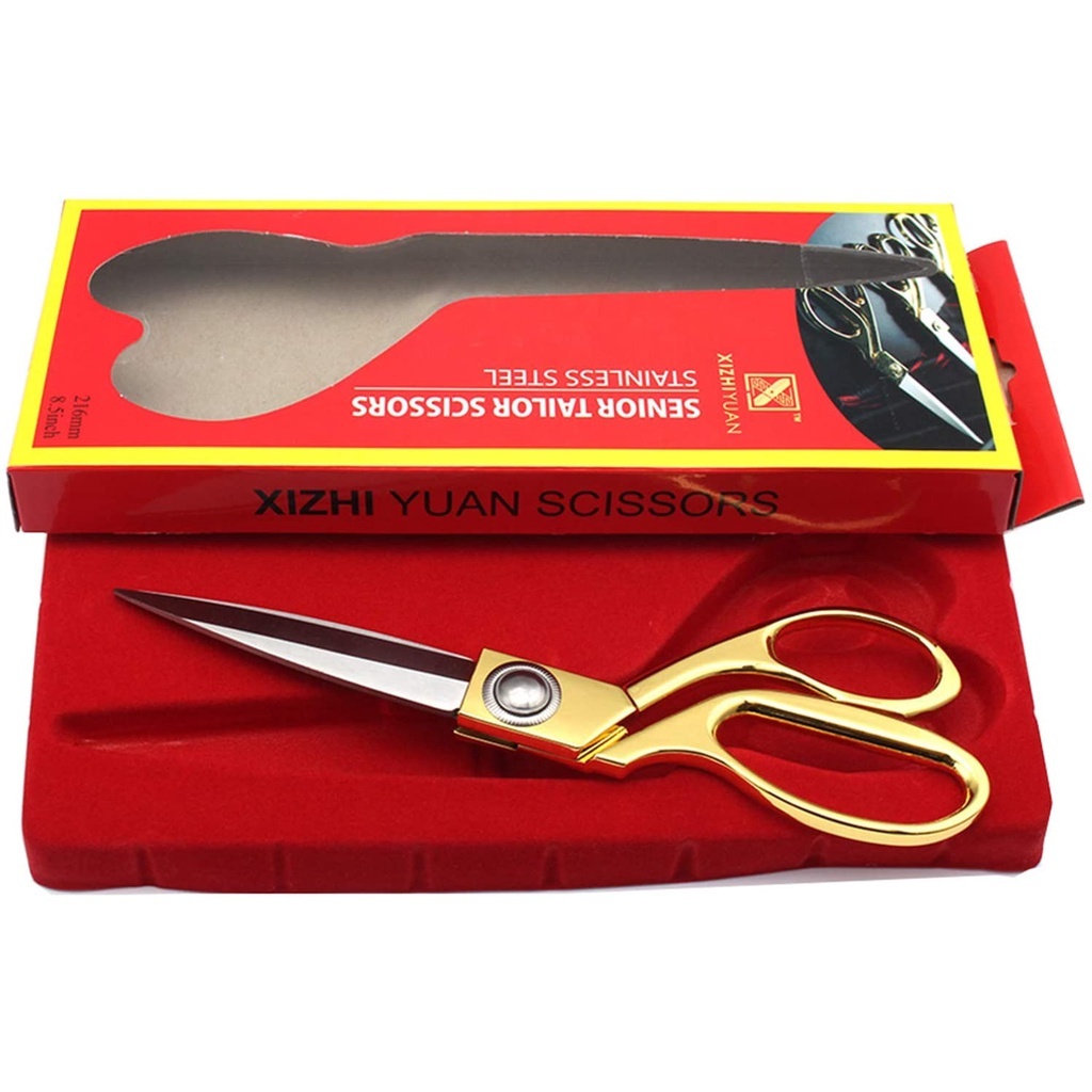 Jual Gunting Kain / Bahan Luxury QIUDISI Gagang Emas 10,5 Inch Gunting ...