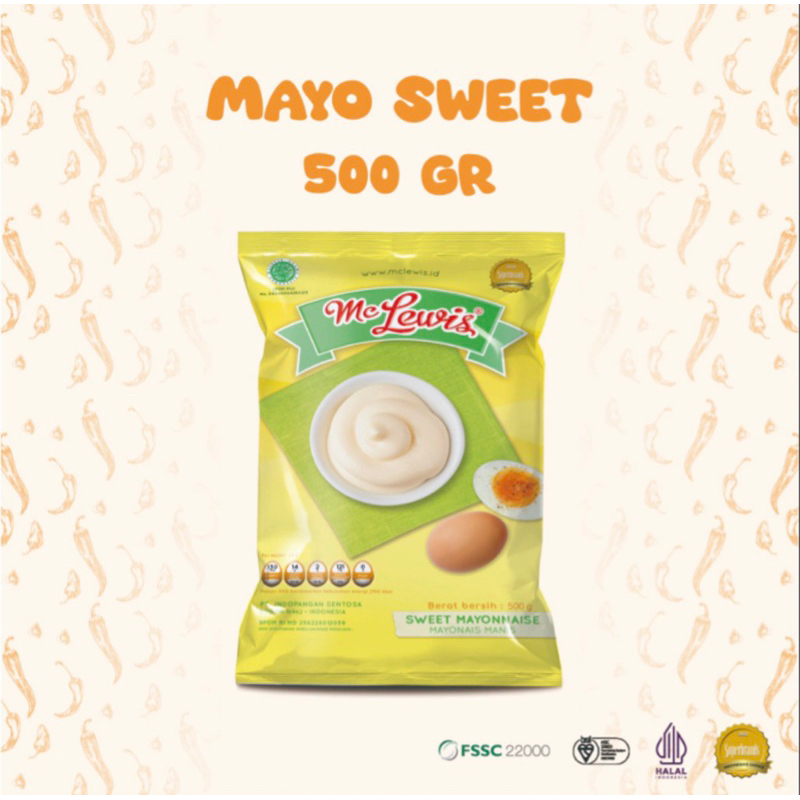 Jual MC LEWIS MAYO SWEET 500 GR / MAYONAISE / SAOS MAYONES / MAYO MANIS / MAYO SALAD | Shopee ...