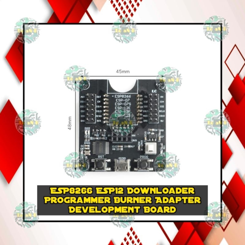 Jual Esp8266 Esp12 Downloader Programmer Burner Adapter Development
