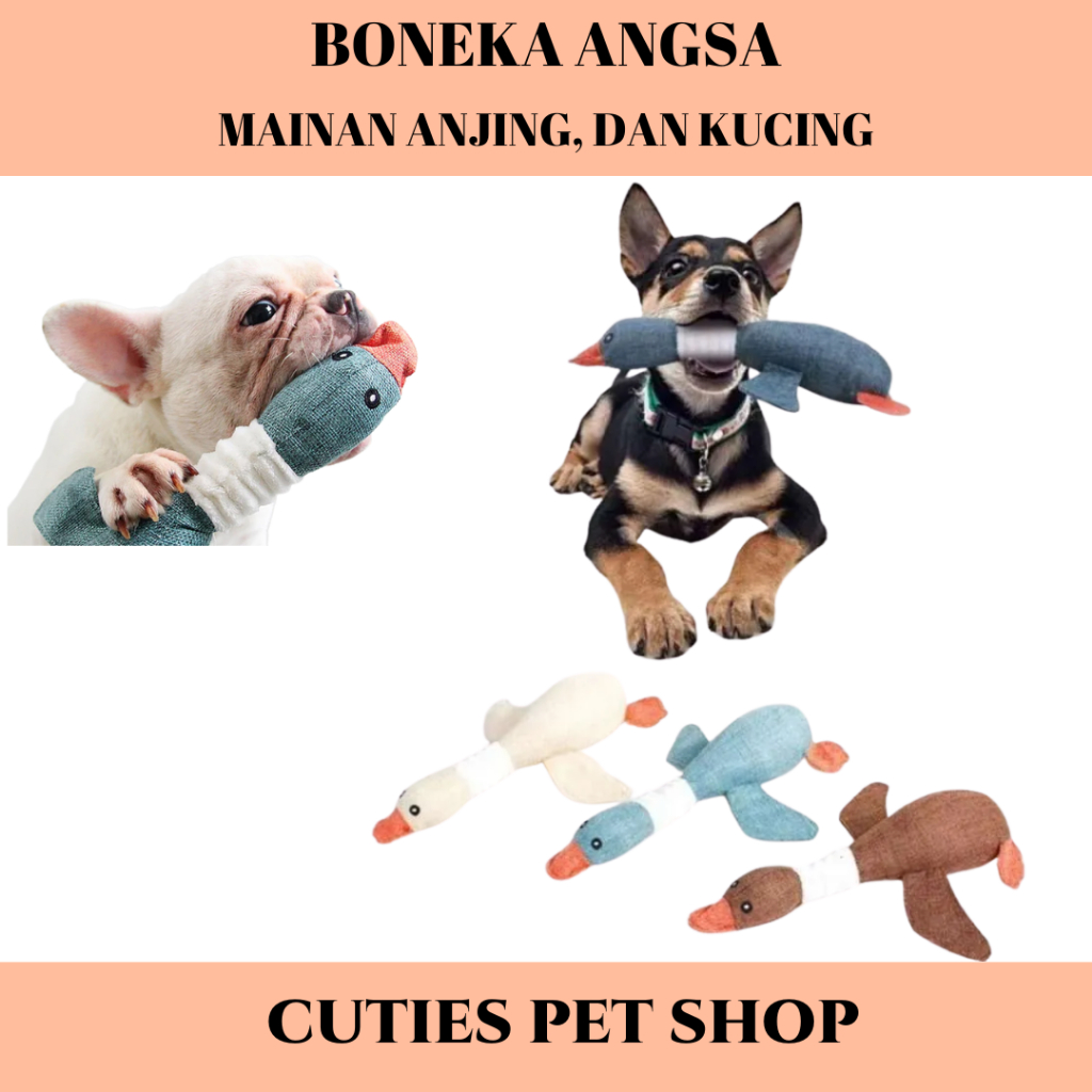 Jual MAINAN BONEKA ANJING GIGIT MODEL ANGSA EMPUK DAN BUNYI PREMIUM ...
