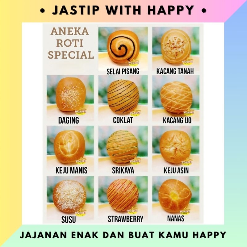 Jual Roti Wonder Satuan Aneka Isian - Roti Satuan Standar MINIM BELI ...