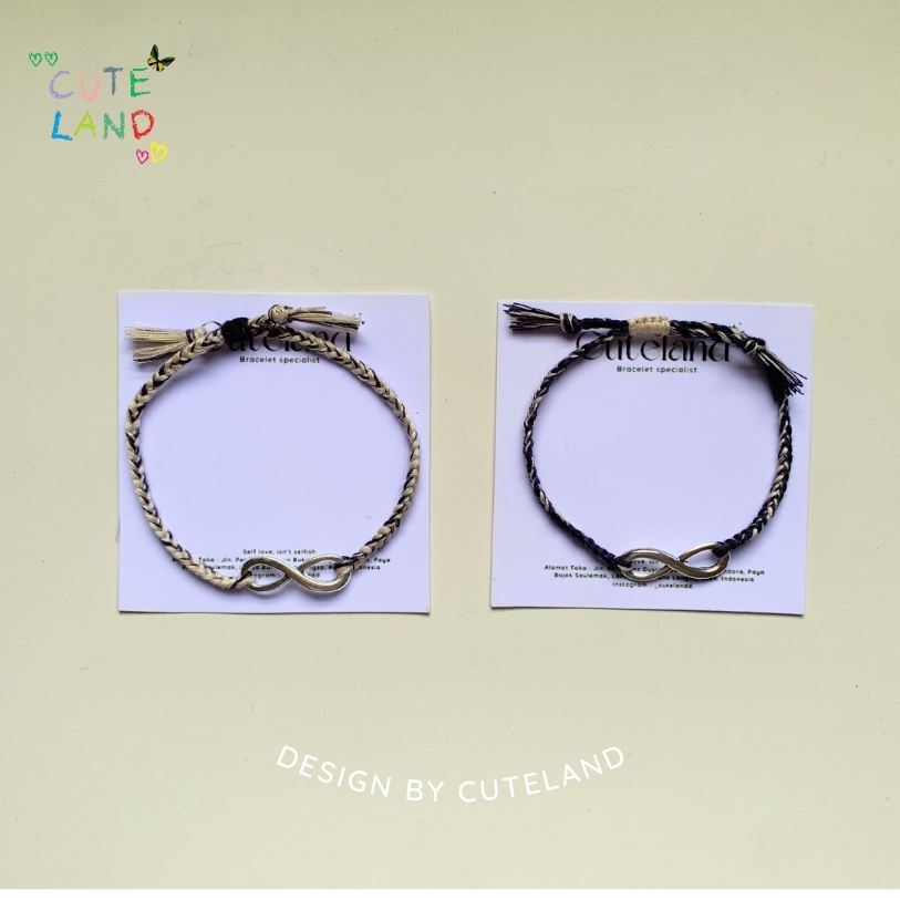Jual COUPLE INFINITY BRACELET by Cuteland- Gelang infinity / gelang ...