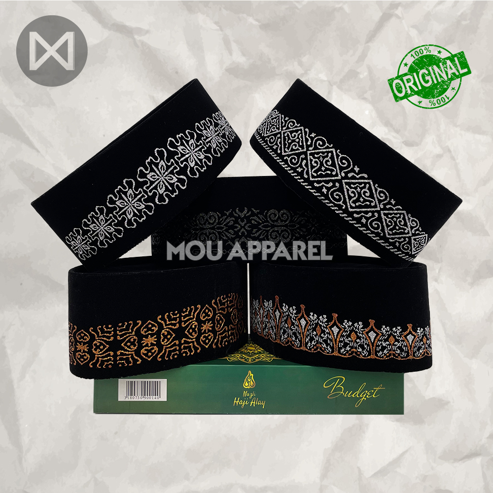 Jual Songkok HAJI ALAY GRAFER Sablon AC Tinggi 9 Cm Peci Sholat Hitam ...