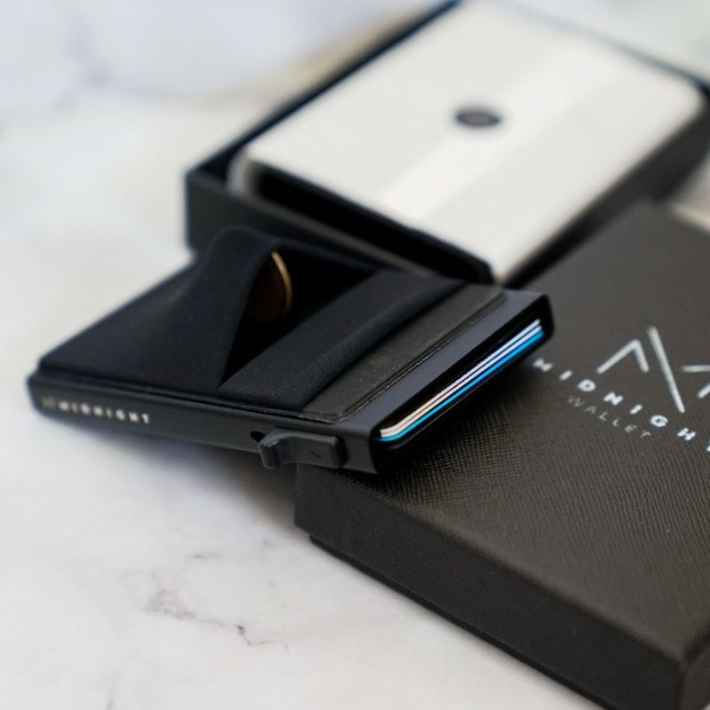Jual MIDNIGHT Smart Wallet Card Holder RFID Dompet Kartu Minimalis ...