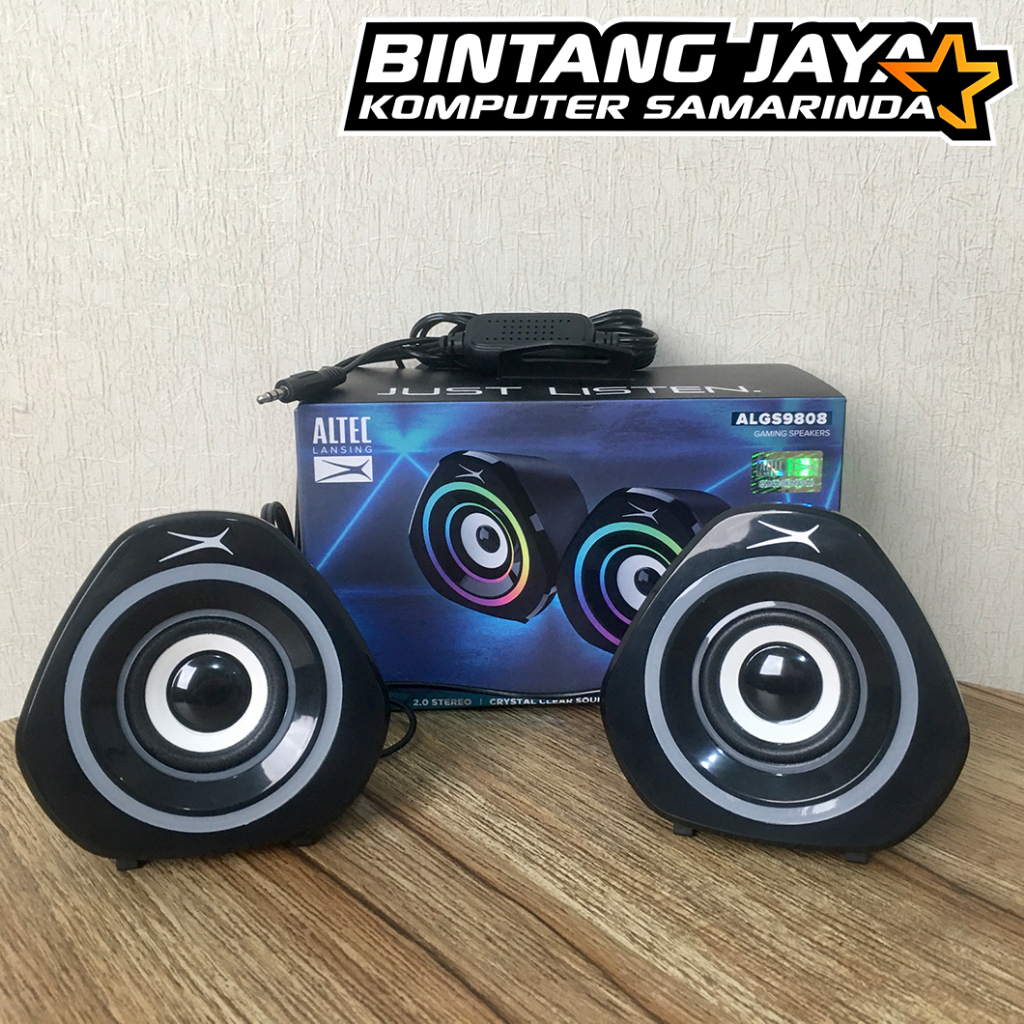 Jual Altec Lansing ALGS9808 RGB USB + AUX Gaming Speaker | Shopee Indonesia