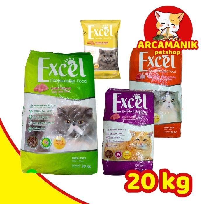 Jual EXCEL CAT FOOD TUNA 20KG all variant makanan kucing excel ...